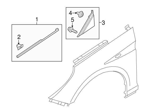 Genuine Trim Molding for 2015-2017 Hyundai Sonata | Part# 87772-C1000 ...