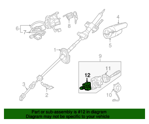 2001-2004 Mitsubishi Turn Signal Switch MR570117 | Mitsubishi Parts ...