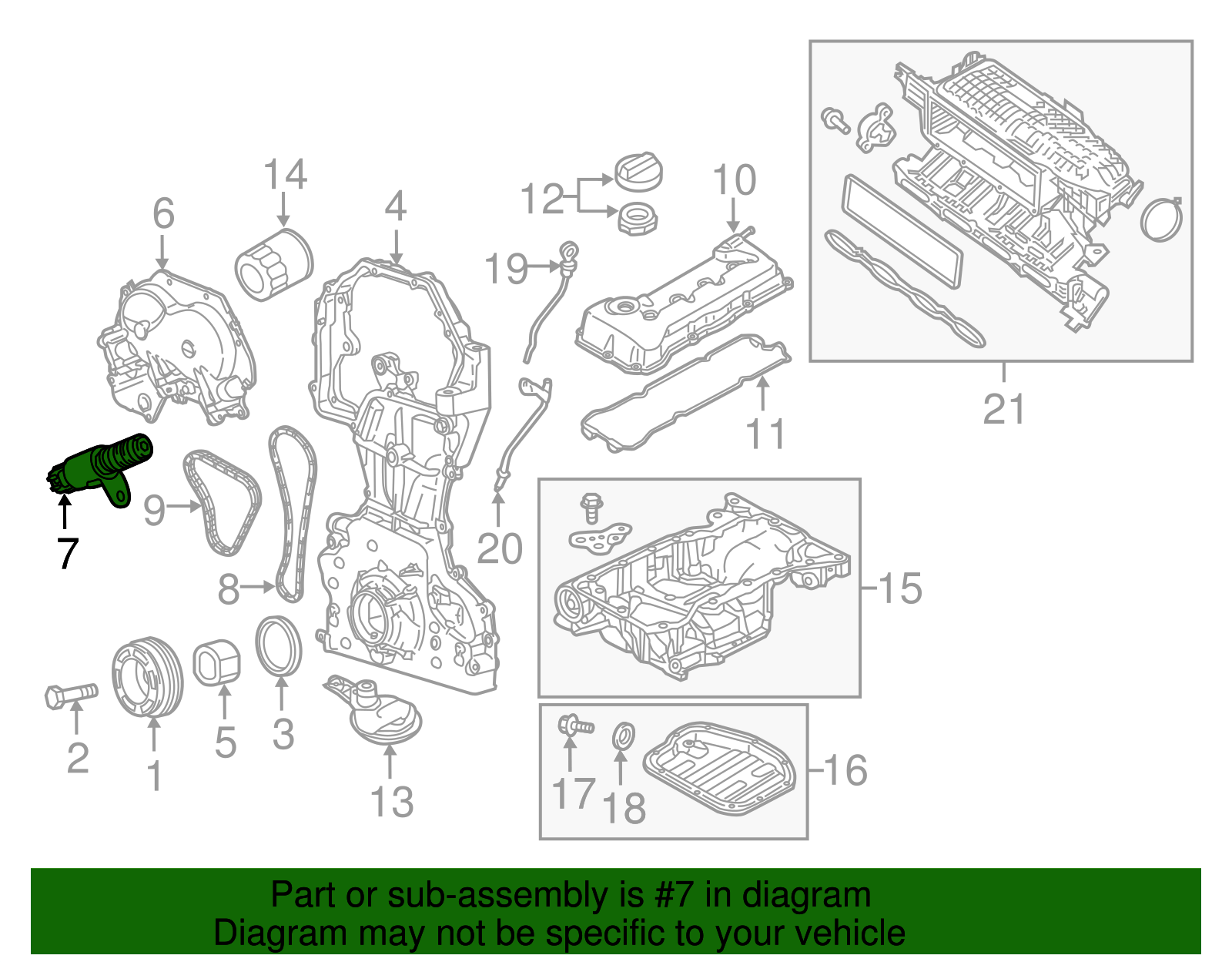 2014-2024 Nissan Engine Variable Valve Timing (Vvt) Solenoid 23796 ...