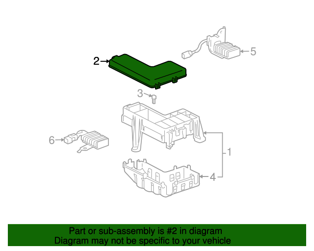 2005-2006 Toyota Tundra Upper Cover 82661-0C170 | Toyota Parts Center