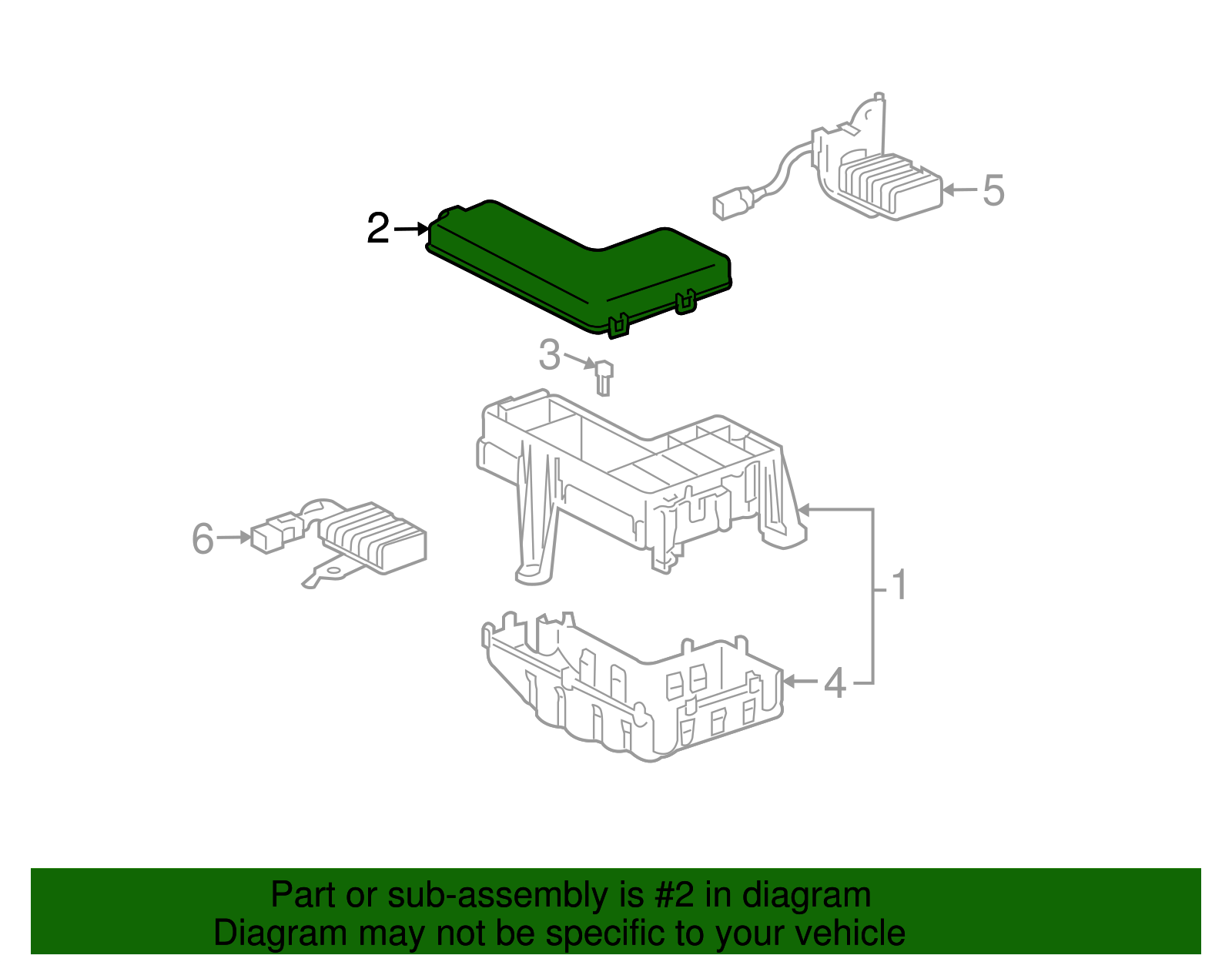 2003 Toyota Tundra Upper Cover 82661-0C080 | Toyota San Diego Parts
