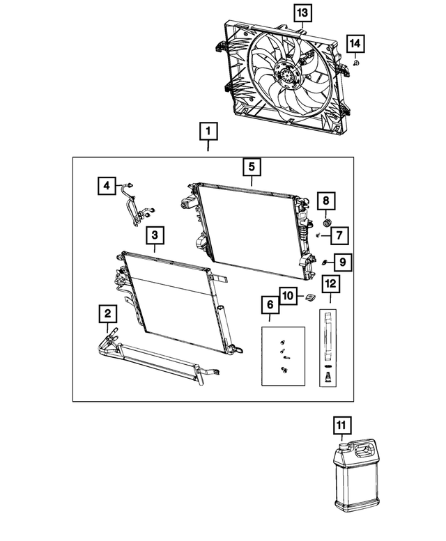 2019-2025 Ram 1500 Cooling Module 68268591AE | Mopar eStore