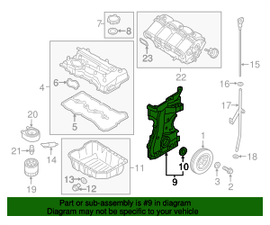 2013-2016 Hyundai Timing Cover 21350-2G300 | Retail Performance Auto Parts