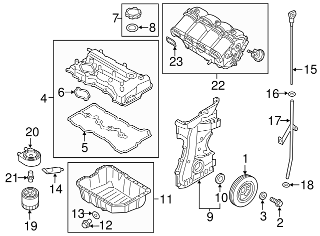 Genuine Intake Manifold for 2011-2016 Hyundai | Part# 28310-2G700 ...