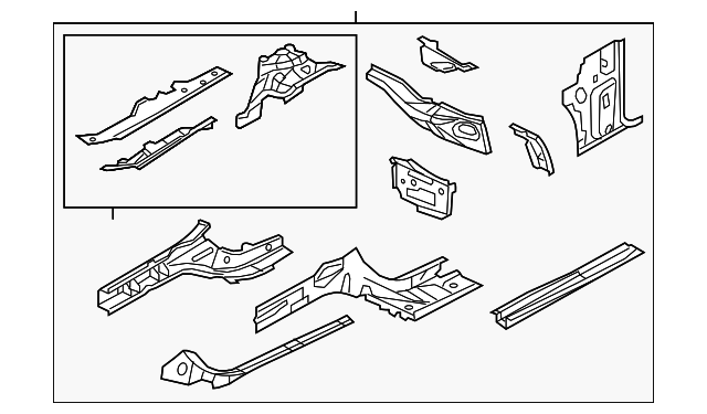 2012-2018 Audi Side Member Assembly 4G0-805-115-TB | Audi USA Parts