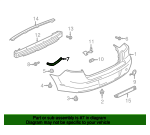 2008-2017 Mitsubishi Lancer Outer Bracket 6410c543 | Mitsubishi Parts ...