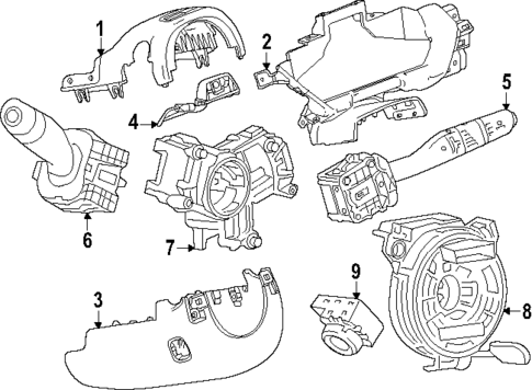 Shroud, Switches & Levers for 2025 GMC Acadia | GMPartsDirect.com
