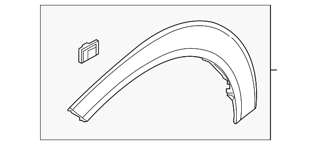 Genuine Wheel Opening Molding for 2016-2021 Hyundai Tucson | Part ...