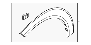 2016-2021 Hyundai Tucson Wheel Opening Molding 87711-D3000-CA ...