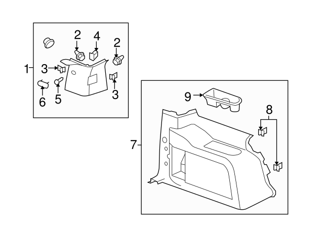 15294091 GM Lower Quarter Trim | GM Parts Store