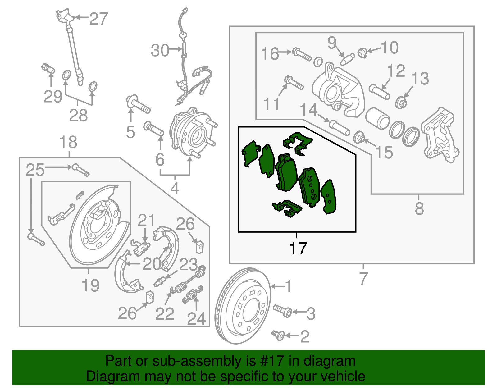 2016-2021 Hyundai Tucson Rear Pads 58302-D3A00 | Retail Performance ...