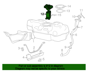 2012-2019 Fiat 500 Fuel Pump Assembly 68143629ac | TascaParts.com