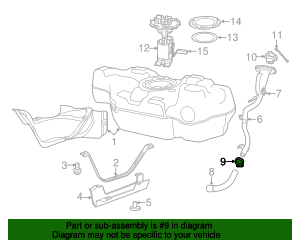 2011-2021 Mopar Filler Hose Clamp 6505609AA | TascaParts.com