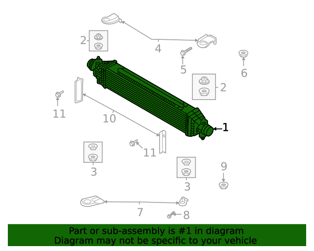 28271-2CTA1 - Inter-Cooler 2018-2021 Kia Stinger | Kia.Parts Store