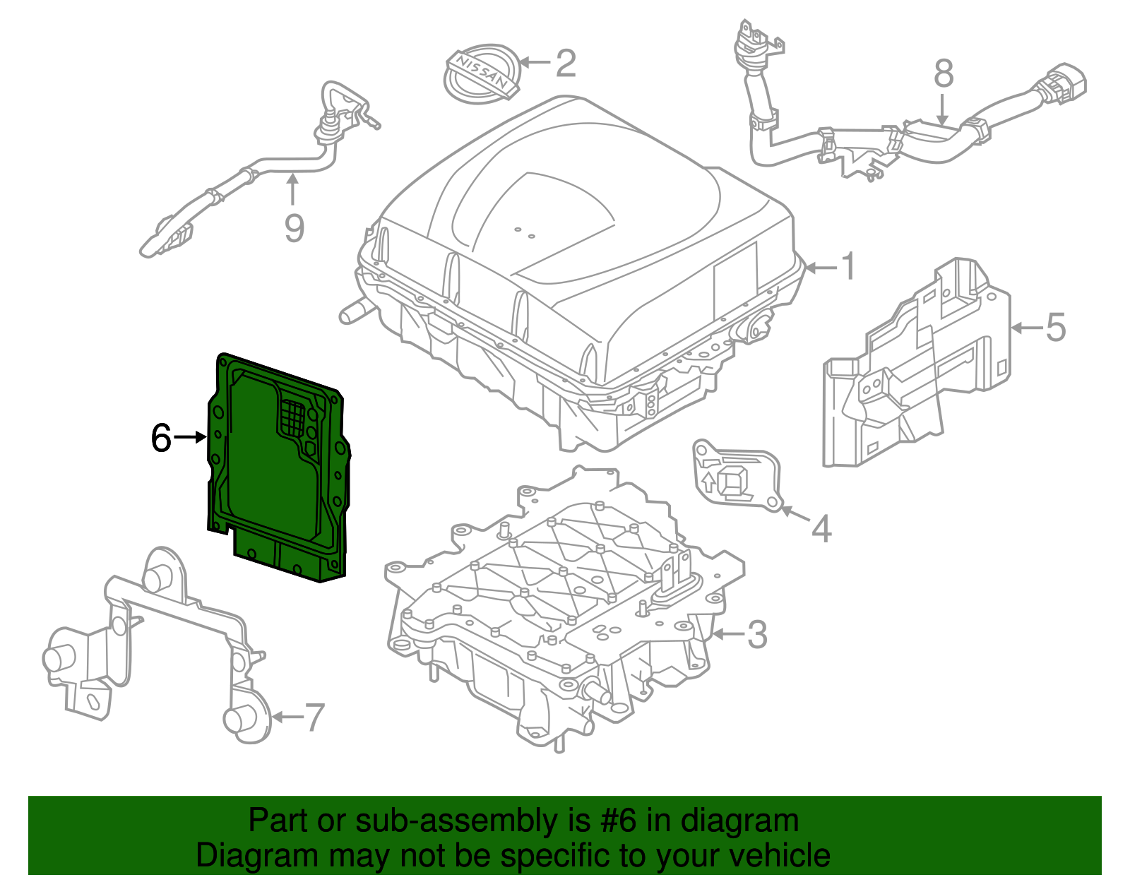 2016-2018 Nissan LEAF Control Module 23740-4NP1B | My Nissan Part