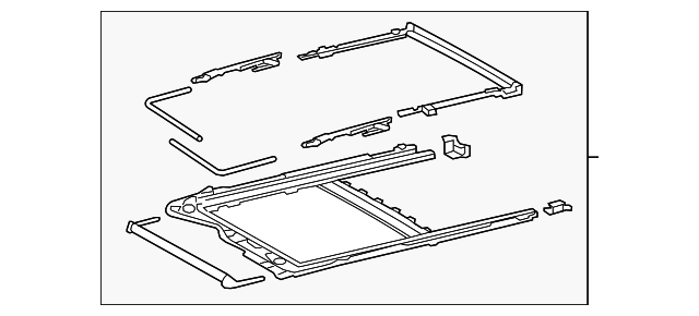 63203-08031 - Sunroof Frame - 2011-2020 Toyota Sienna | OEM Genuine ...