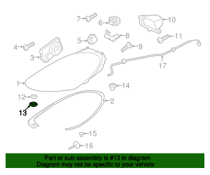 2015-2023 Porsche Headlight Housing Vent Valve 958-631-385-00 | Porsche ...