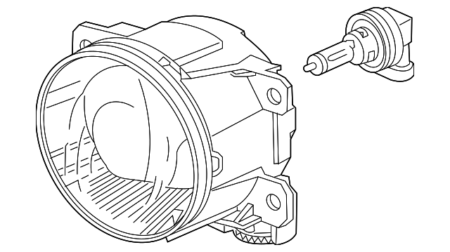2010-2018 Acura Fog Light Assembly, Front 33900-T0A-A01 | Acura Parts World