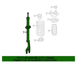 253-320-06-30 - Suspension Strut 2016-2021 Mercedes-Benz ...