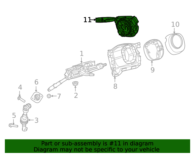 2019-2024 Ram 1500 Multi-Function Switch 68545657AB | Mopar Parts Canada