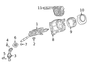 2019-2024 Ram 1500 Multi-Function Switch 68545657AB | Mopar Parts Canada