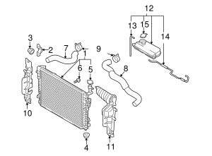 25411-2E100 - Upper Hose - 2005 Hyundai Tucson | Joseph Airport Hyundai