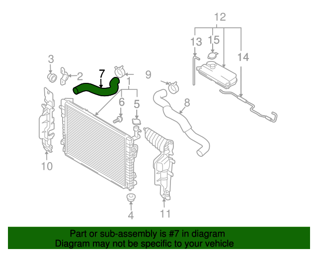 25411-2E100 - Upper Hose - 2005 Hyundai Tucson | Joseph Airport Hyundai