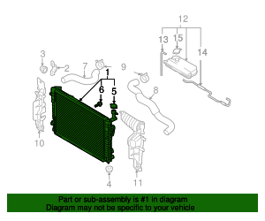 2005-2007 Hyundai Tucson Radiator Assembly 25310-2E400 | QuirkParts