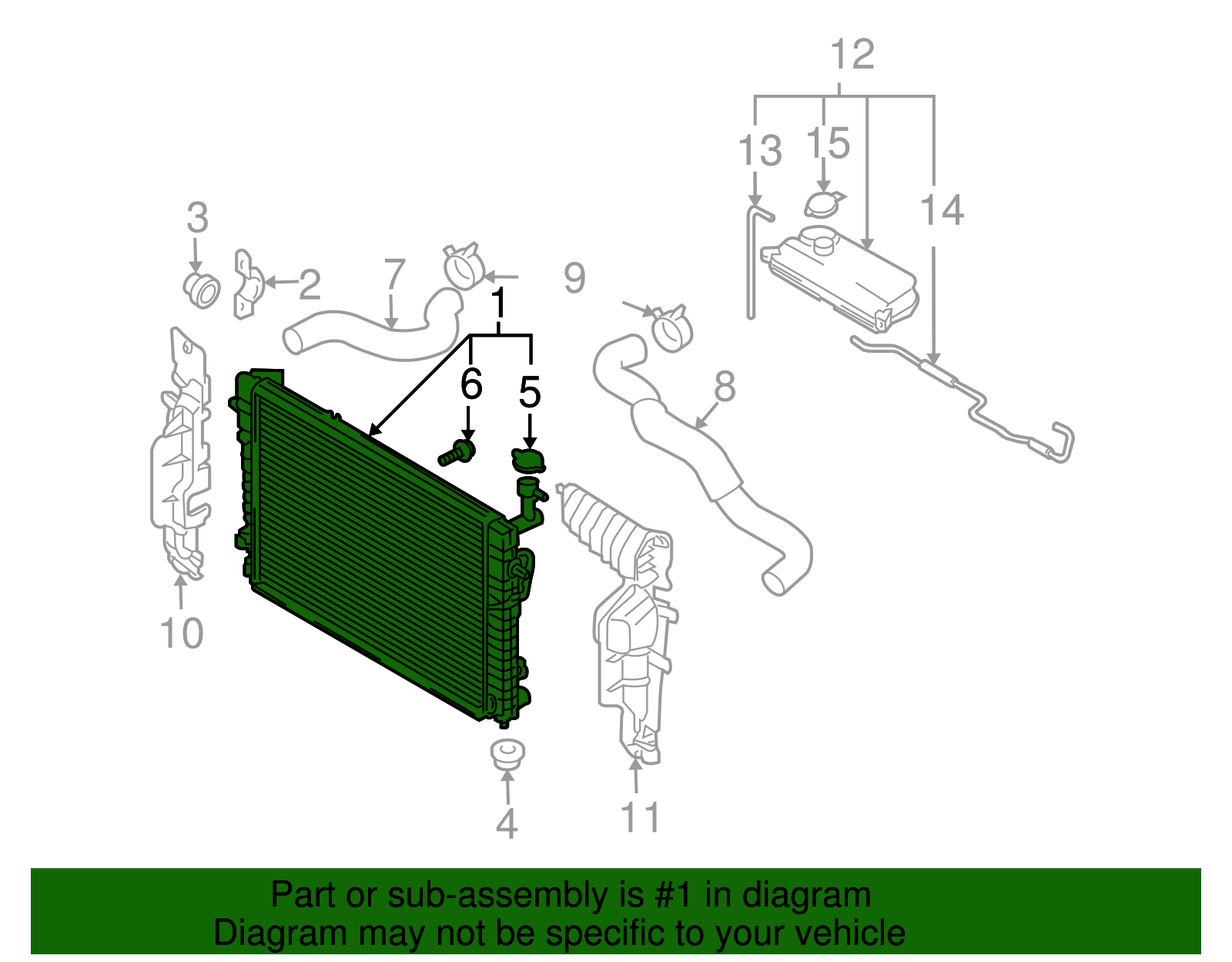 Genuine Radiator Assembly for 2005-2009 Hyundai Tucson | Part# 25310 ...