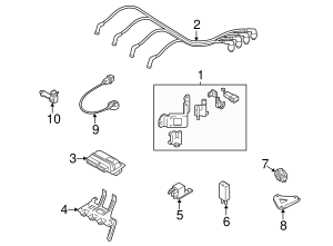 27501-22B10 - Spark Plug Wire Set - 1994-2002 Hyundai | World OEM Parts ...