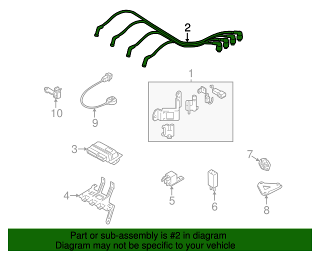 27501-22B10 - Spark Plug Wire Set - 1994-2002 Hyundai | World OEM Parts ...
