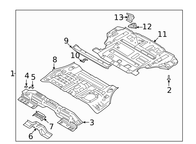 2021-2022 Hyundai Santa Fe Rear Reinforced 65662-S1500 | OEM Parts Online