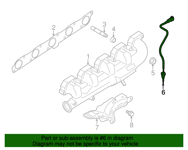 2019 Ford Exhaust Gas Temperature (Egt) Sensor GK4Z-12B591-A | Online ...