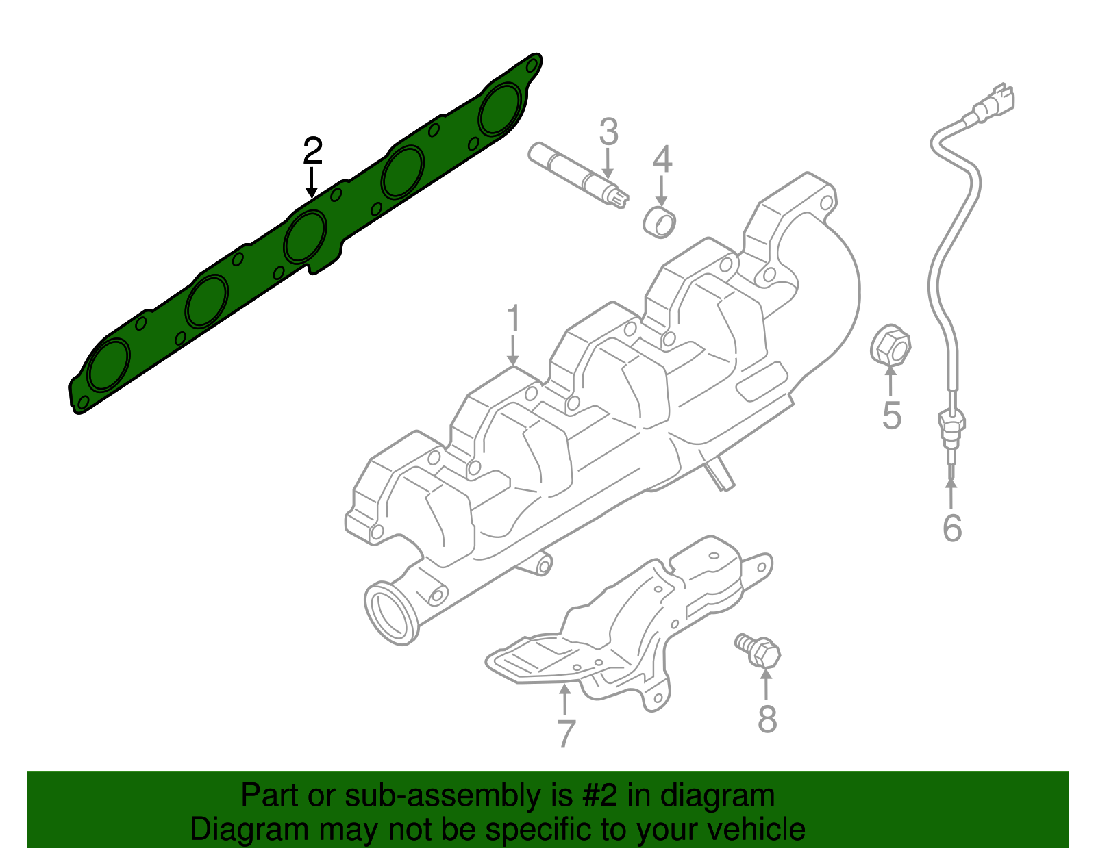 BK3Z-9448-A - Manifold Gasket 2015-2019 Ford | Big 3 Auto Parts