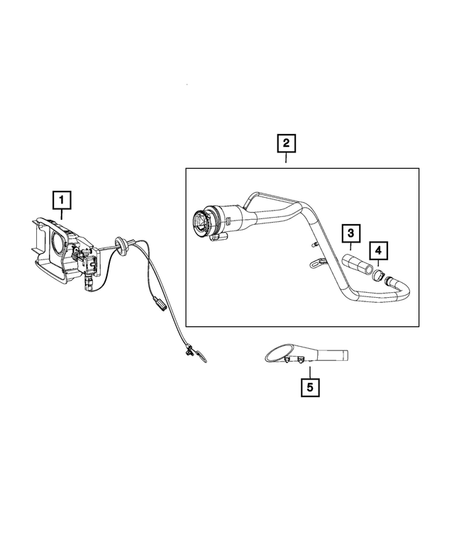2020-2023 Dodge Charger Fuel Filler Housing 68422927AD | Mopar eStore