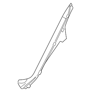 253-690-13-25-9F93 - Upper Center Pillar Trim 2016-2019 Mercedes-Benz ...