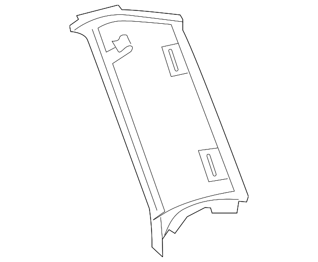 253-690-58-03-9F93 - Upper Pillar Trim 2016-2020 Mercedes-Benz ...