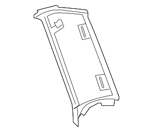 253-690-58-03-9F93 - Upper Pillar Trim 2016-2020 Mercedes-Benz ...