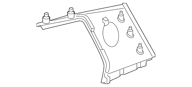 253-690-24-25-9051 - Upper Quarter Trim 2016-2019 Mercedes-Benz ...