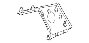 253-690-24-25-9051 - Upper Quarter Trim 2016-2019 Mercedes-Benz ...