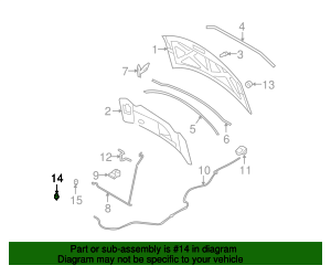 2007-2021 Ford Hood Bumper 7T4Z-16758-B | TascaParts.com
