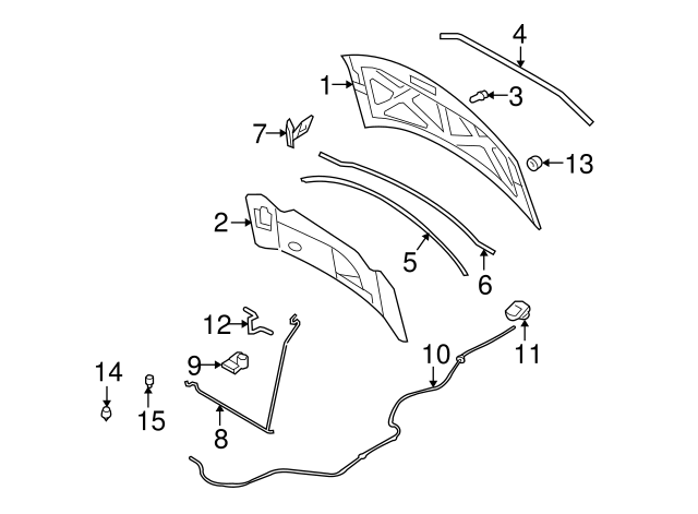 2007-2023 Ford Hood Bumper 7T4Z-16758-B | GetOEMParts.com