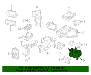 2017-2018 Mercedes-Benz Fuse & Relay Box Mount Bracket 205-545-86-00 ...
