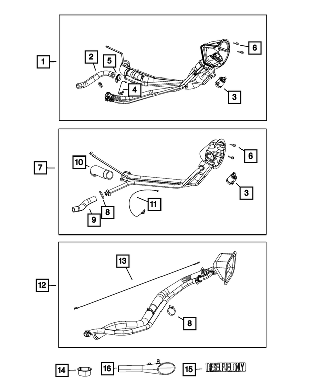 2018-2021 Ram 3500 Fuel Filler Tube 57008459AB | My Mopar Parts