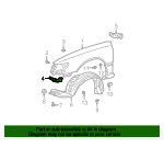 53846-06010 - Fender Brace - 1999-2003 Toyota Solara | OEM Genuine ...