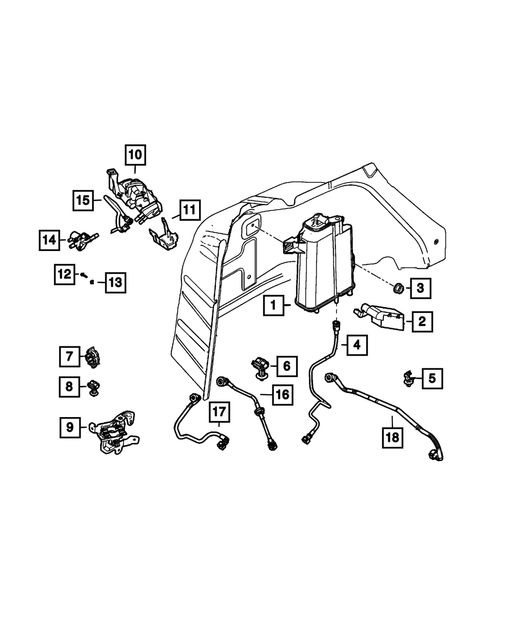 68488639AA - 2020-2023 Jeep Renegade - Fuel Vapor Tube Assembly | Mopar ...