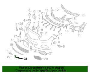 212-885-30-21 - Trim Molding 2014-2016 Mercedes-Benz | Mercedes-Benz ...