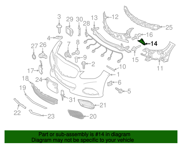 212-885-09-24 - Carrier Cover 2014-2016 Mercedes-Benz | Mercedes-Benz ...