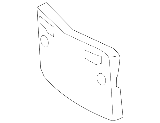 2014-2016 Mercedes-Benz License Bracket 212-885-16-81 | MB OEM Parts