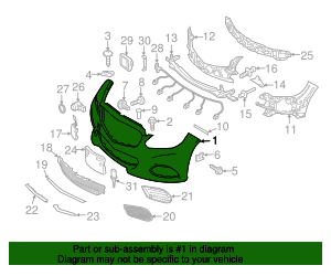 Genuine OEM Bumper Cover | 212-885-26-38-9999 | Fits Select 2014-2016 ...